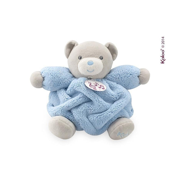 Kaloo France- Plume Blue Chubby Bear Musical Bear 法國品牌Kaloo (音樂小熊）（粉藍色 ...